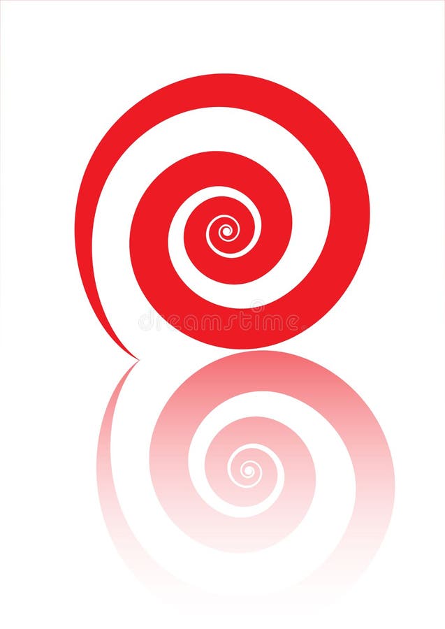 Logo, Spirale, Rot, Vektor, Illustrator Stock Abbildung - Illustration ...