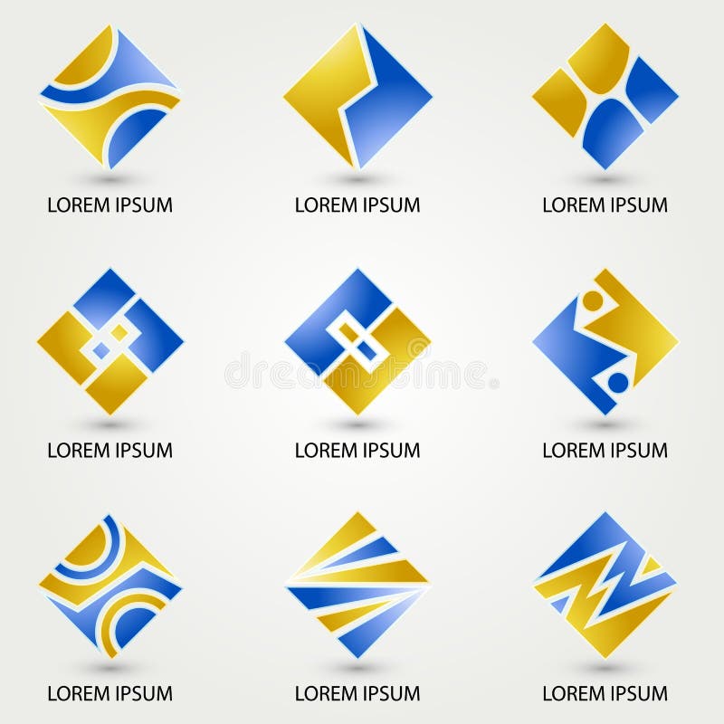 Logo Square stock vector. Illustration of line, assort - 60193097