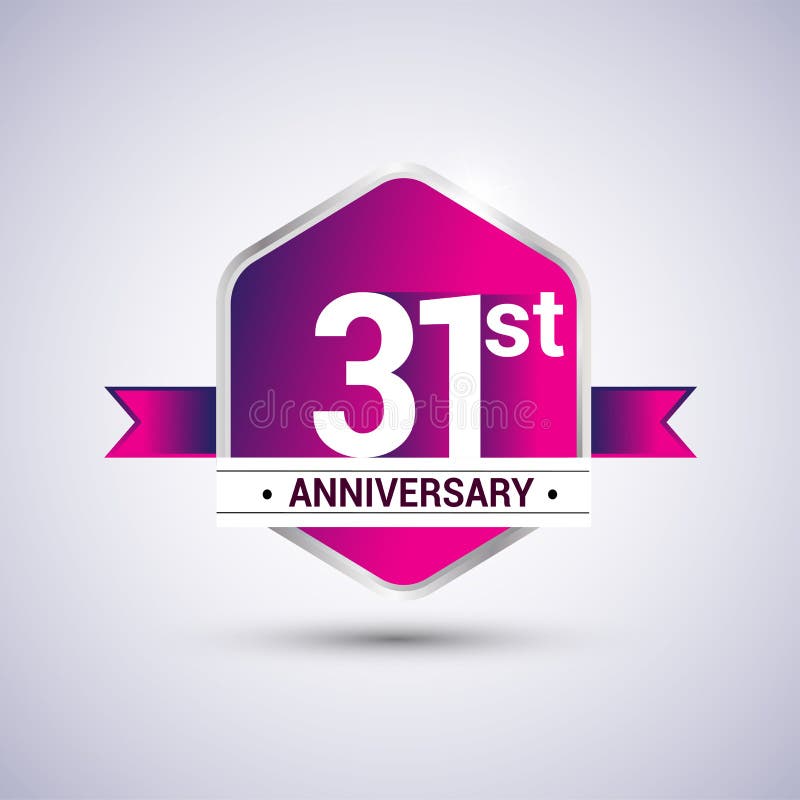 31st Anniversary Invitation Card for Birthday Celebration Isolated in ...