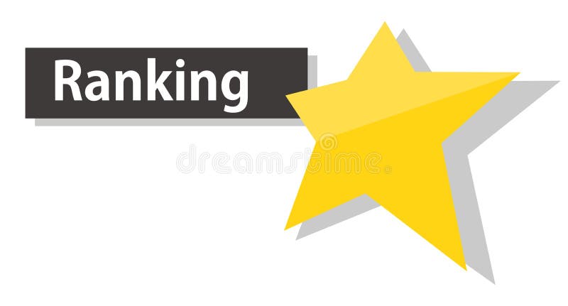 Logo with Stars and Ranking. Vector. Stock Vector - Illustration of ...