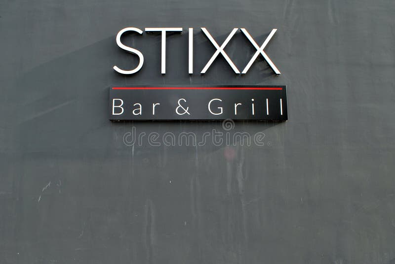 Logo Stixx Bar & griglia immagine stock editoriale. Immagine di luce ...