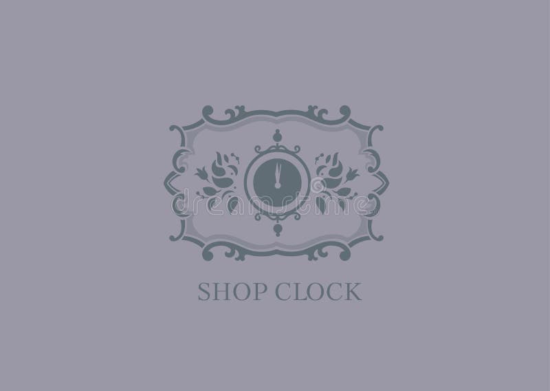 Logo For Store Hours, Floral Frame Stock Vector - Illustration of dial ...