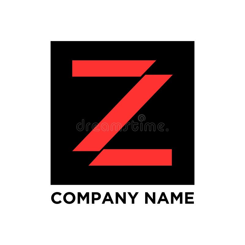 Z Initial Logo Concept in the Box Stock Vector - Illustration of ...