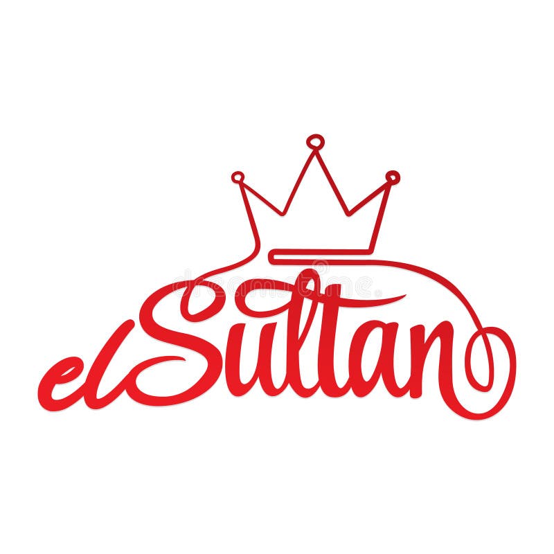 Logo sultano illustrazione vettoriale. Illustrazione di riga - 265633027