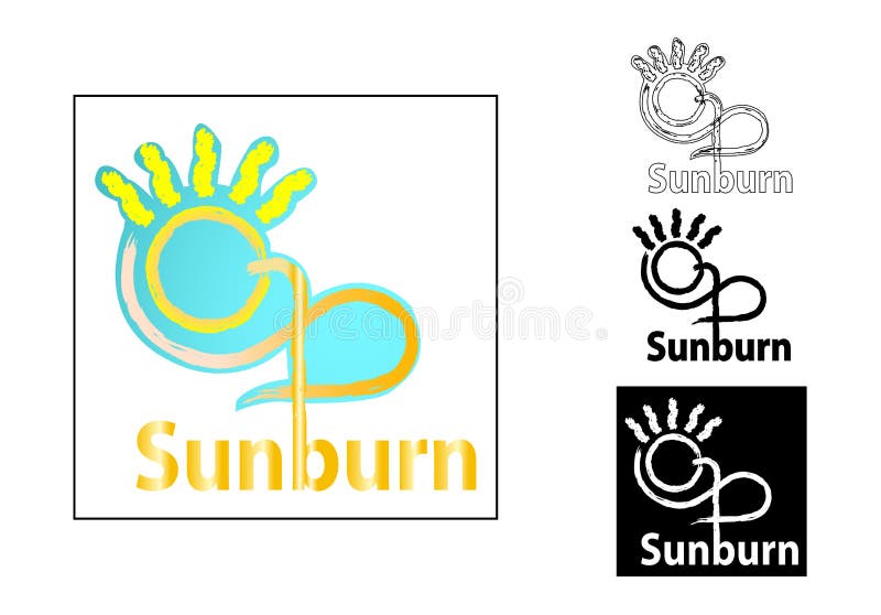 Logo Sun Burn stock vector. Illustration of clean, bubble - 21849933