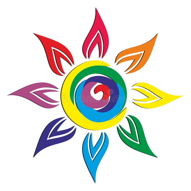 Logo sun. stock vector. Illustration of vector, sunlight - 54476491