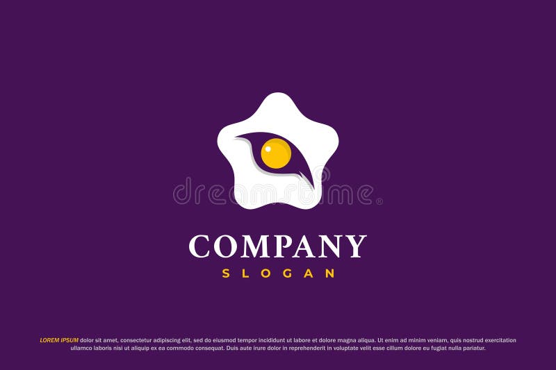 Logo sunny side up star stock illustration. Illustration of company ...