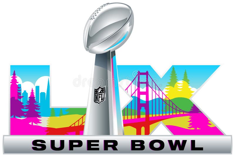 Logo of the Super Bowl LX. Super Bowl 60 Stock Illustration ...