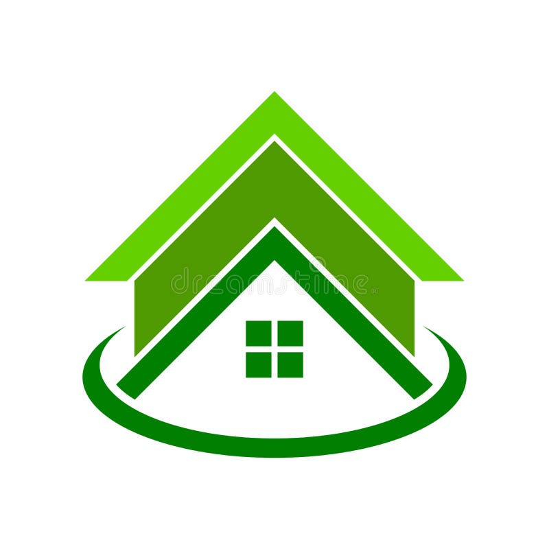 Logo Symbol De Logement Vert Global Illustration de Vecteur ...