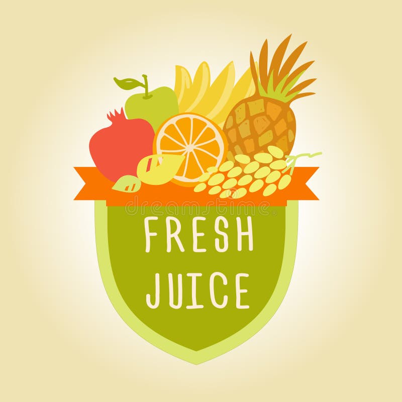 Logo Symbol for Fresh Juice. Fruit Tree. Orange Tree. Hand Drawn Stock ...
