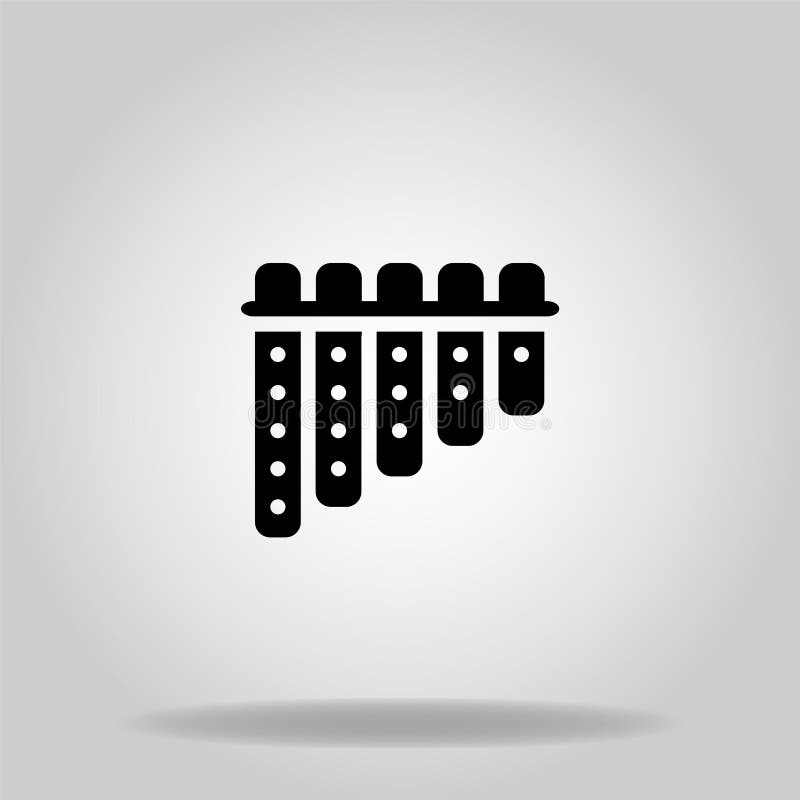 Panpipe Icon or Logo in Glyph Stock Vector - Illustration of vector ...