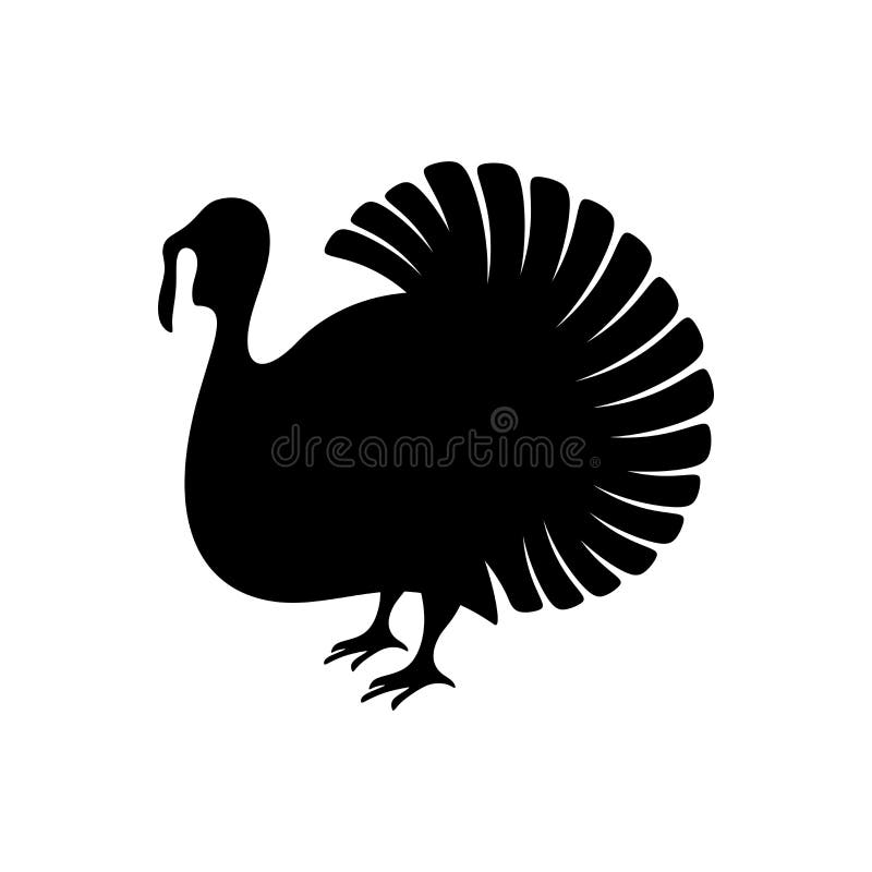 Logo And Symbol Of A Turkey For Thanksgiving. Stock Vector ...