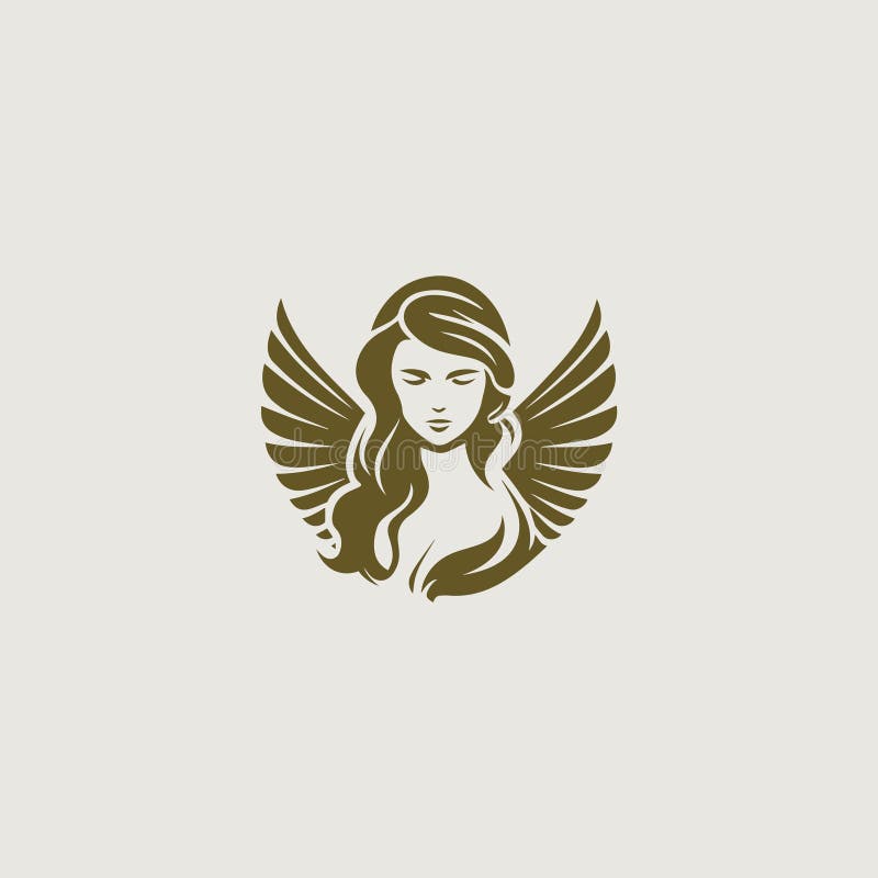 A Logo that Symbolically Uses a Goddess Stock Vector - Illustration of ...
