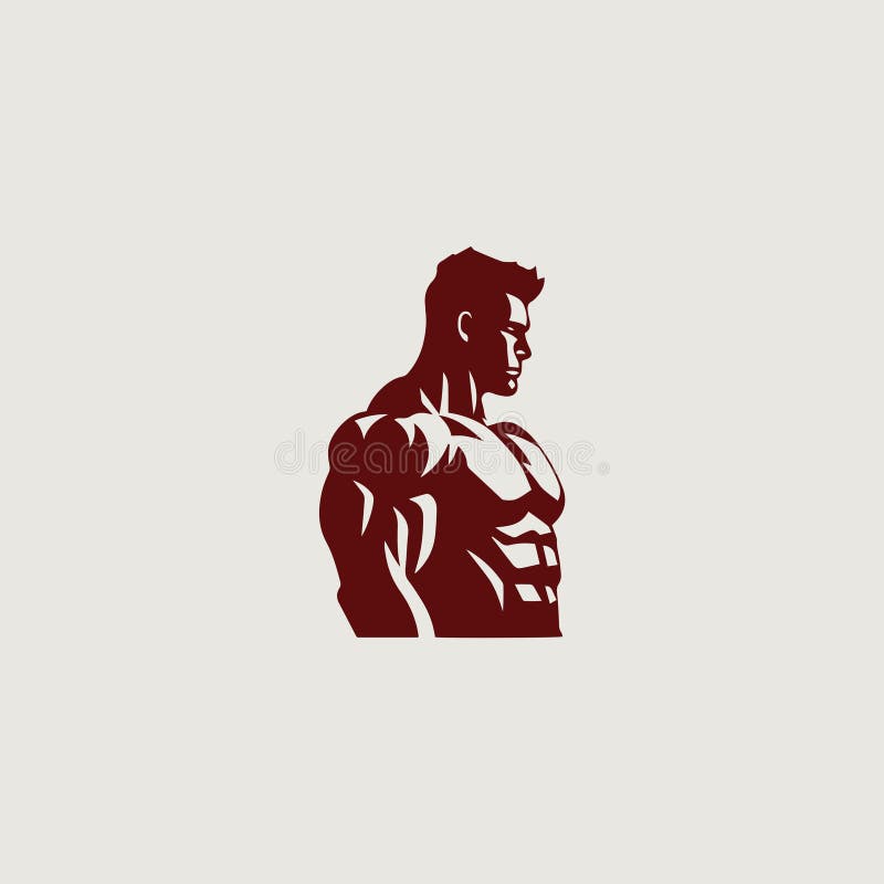 A Logo that Symbolically Uses Muscle Training Stock Vector ...