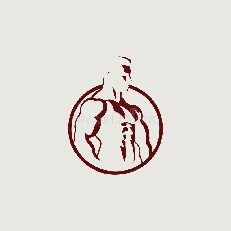A Logo that Symbolically Uses Muscle Training Stock Vector ...