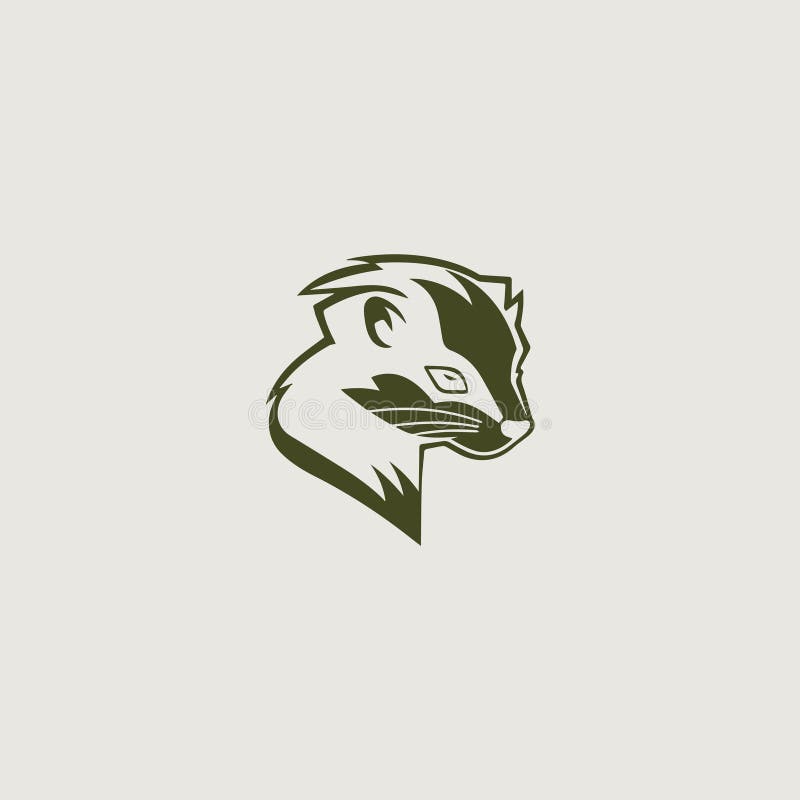 A Logo that Symbolically Uses a Weasel Stock Vector - Illustration of ...