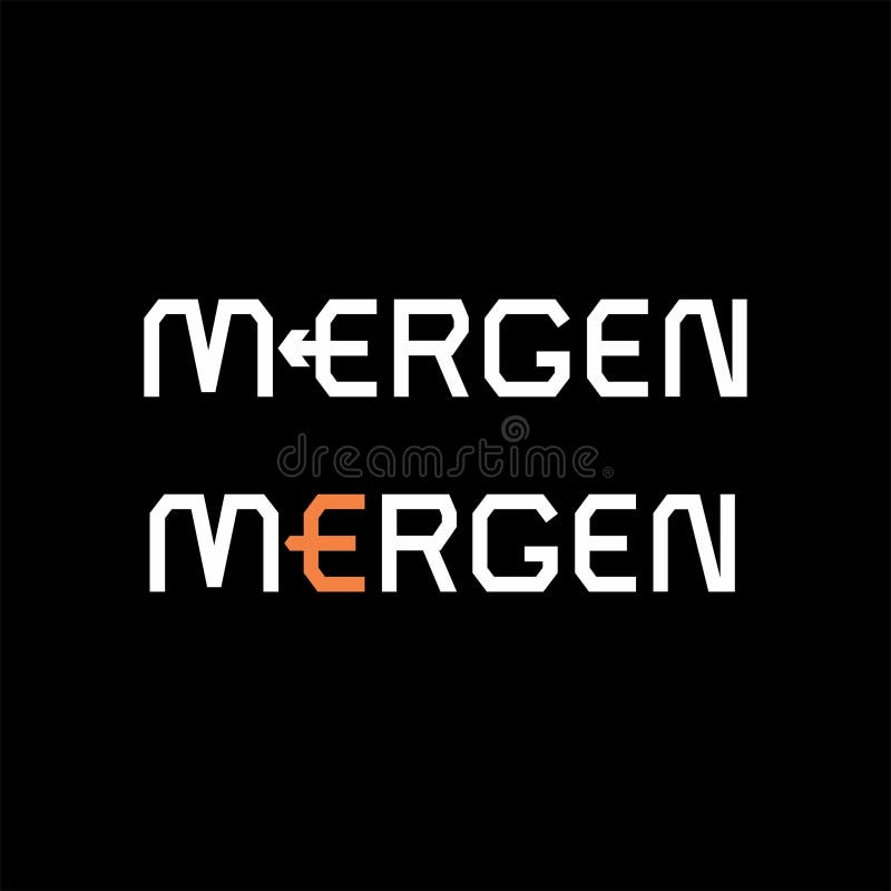 The Word Mergen is Translated As Sharpshooter Stock Illustration ...