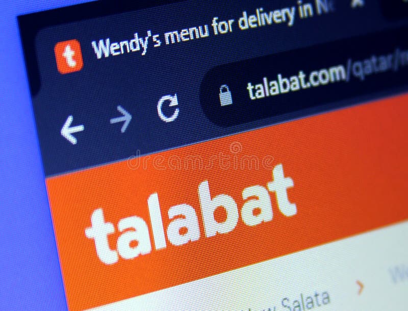 Talabat website logo editorial image. Image of technology - 298208935