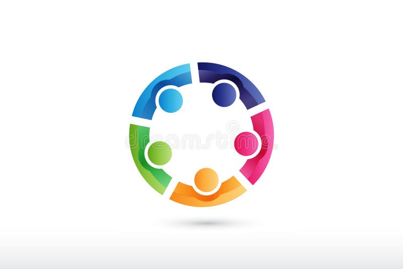 Team helping logo stock vector. Illustration of illustrations - 21889313