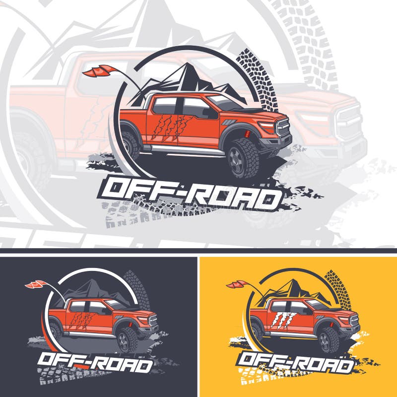 Logo for a Team of Off-road Drivers in Three Versions. Open To Change ...