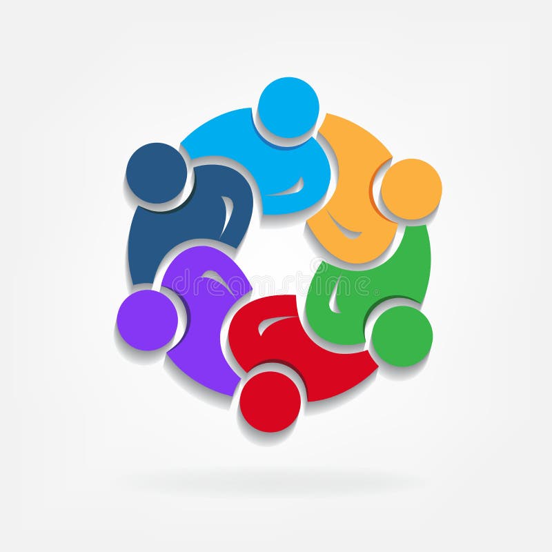 Logo Teamwork Business People Concept Icon Stock Vector - Illustration ...