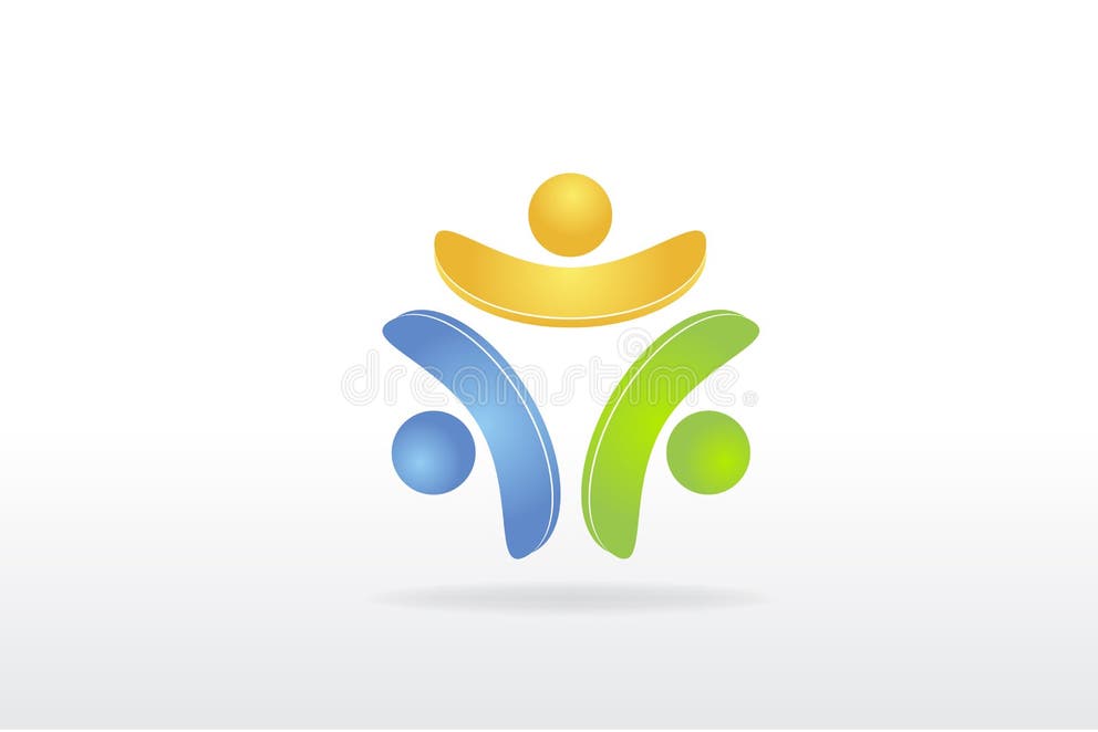 Logo Teamwork Business Trial Partners Vector Image Design Stock Vector ...