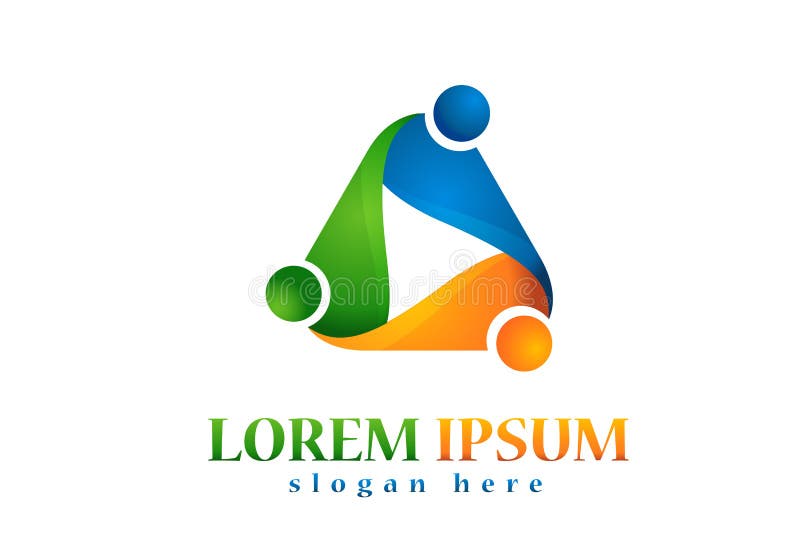 Teamwork Logo in Gold. Team and Gear Symbol Stock Vector - Illustration ...