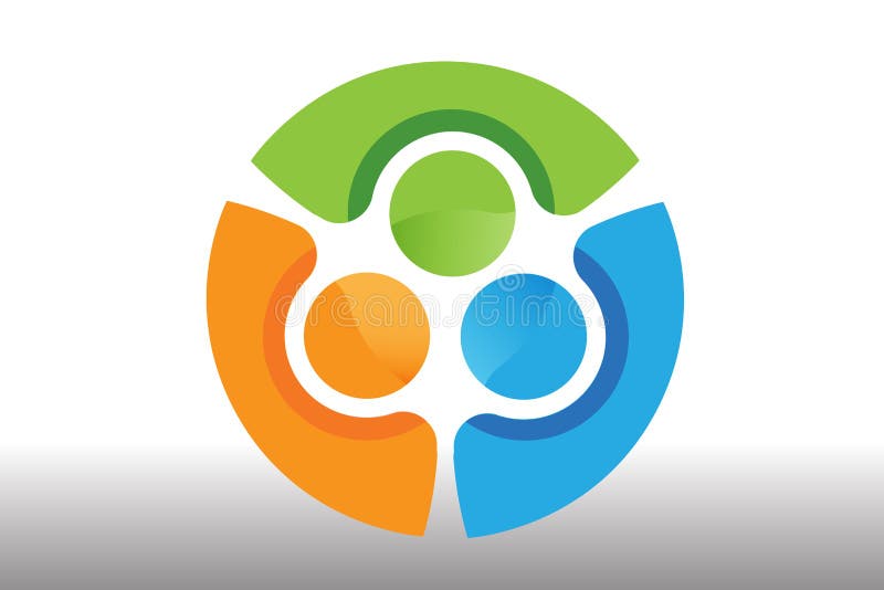 Logo teamwork hug people stock vector. Illustration of friendship ...