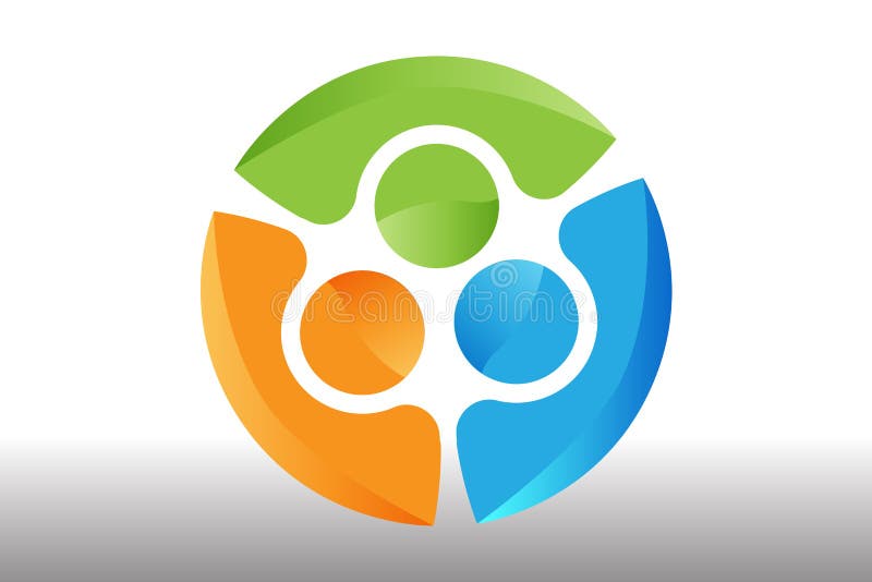 Logo teamwork hug people stock vector. Illustration of company - 151584907