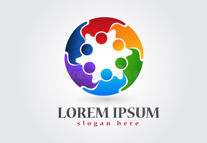 Stars Group Logo Design Template Stock Illustration - Illustration of ...