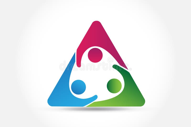 Logo Teamwork Trial People Figures Stock Vector - Illustration of brand ...