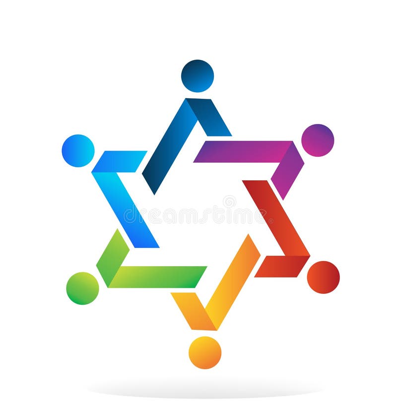 Teamwork star logo stock vector. Illustration of green - 39164201