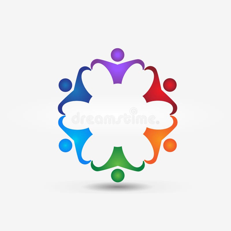 Red Team Group People Icons Teamwork Concept Stock Illustrations – 490 ...