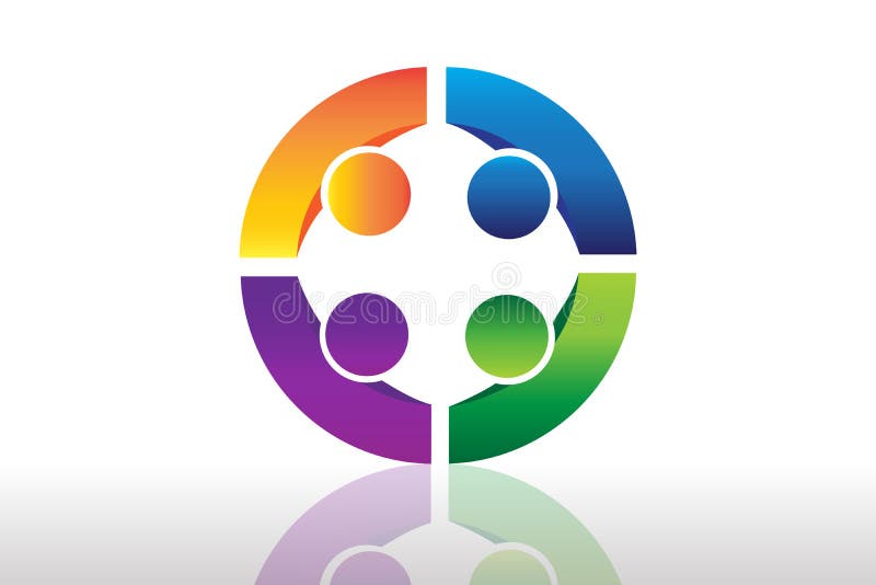 Logo Teamwork Unity Business People Icon Vector Stock Vector ...