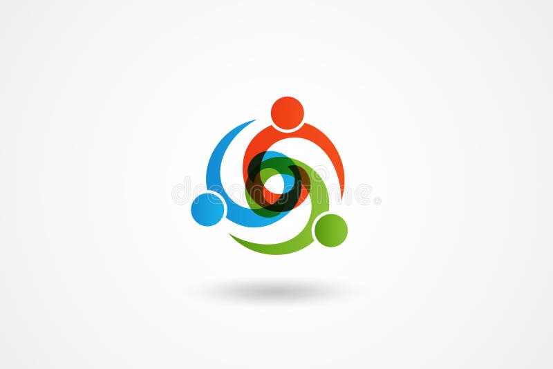 Logo Teamwork Unity Partners People Stock Vector - Illustration of card ...
