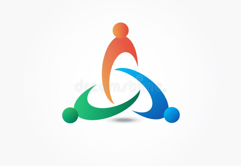 Logo Teamwork Unity People Vector Stock Vector - Illustration of ...