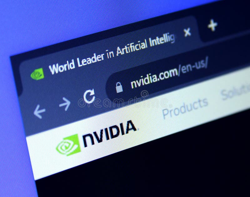 Nvidia logo editorial stock photo. Image of fujitsu - 297527223