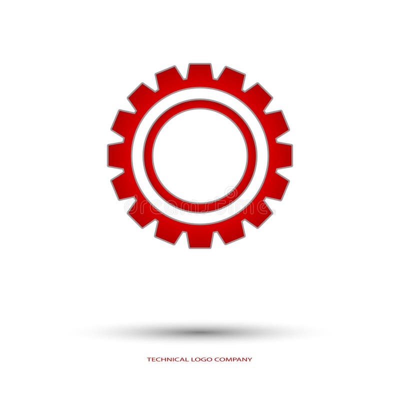 Logo Tecnico Dell'ingranaggio Illustrazione Vettoriale - Illustrazione ...