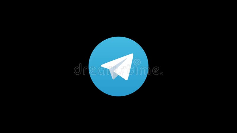 Logo Telegram Animated stock video. Video of financial - 344010143