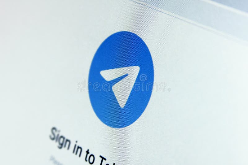 Telegram logo editorial stock image. Image of line, android - 296865759