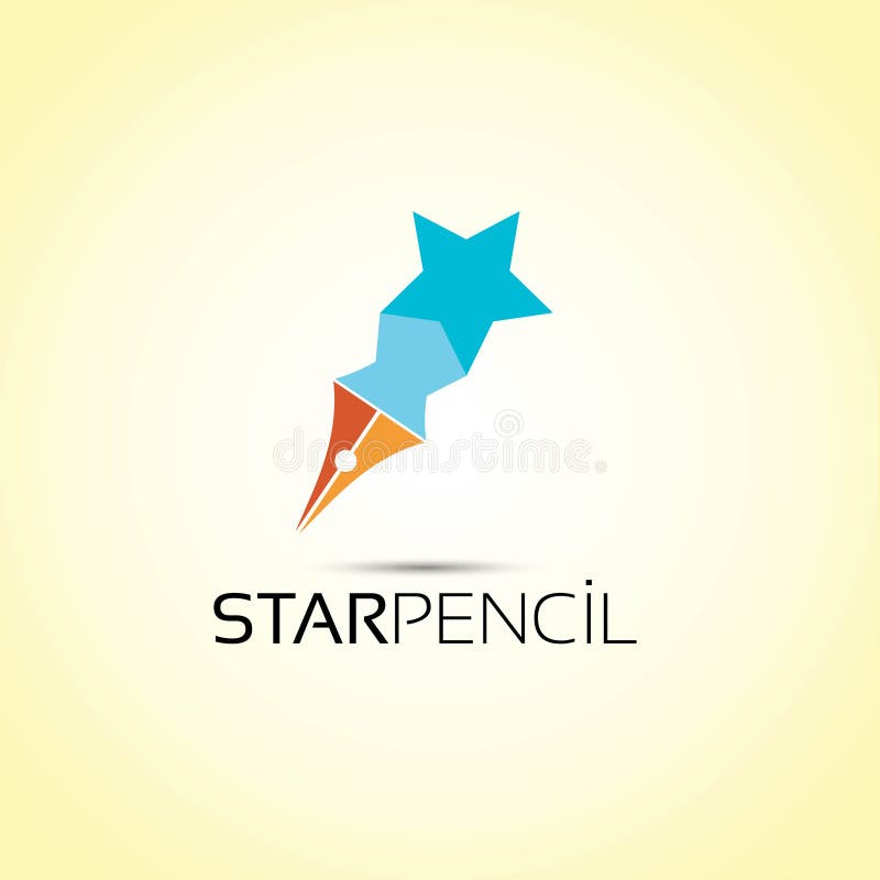 Star Pen Pencil Vector Logo Stock Illustration - Illustration of brand ...