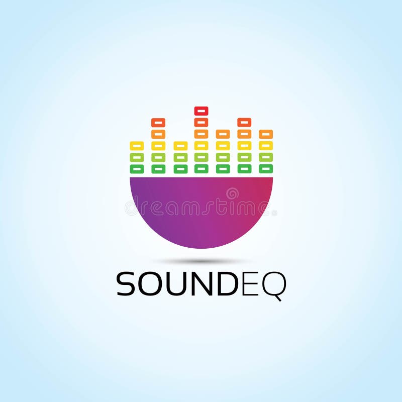 Sound Equalizer Vector Logo Stock Illustration - Illustration of deejay ...