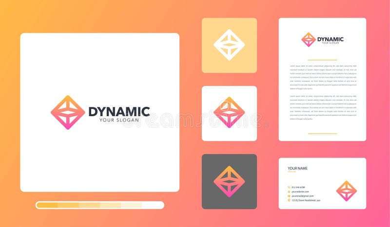 Illustration of Dynamic Logo Design Stock Vector - Illustration of ...
