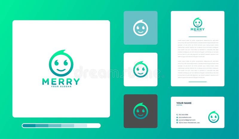 Illustration of Merry Logo Design Stock Vector - Illustration of layout ...