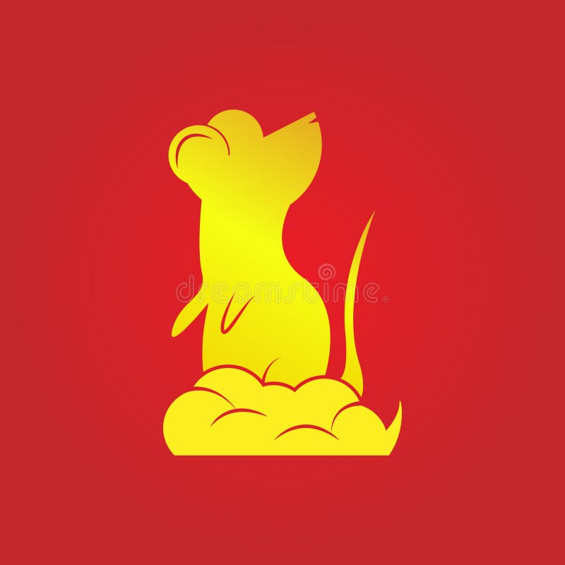 Logo Template Golden Mouse Vector Eps 10 Stock Vector - Illustration of ...