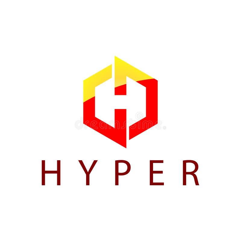Plantilla De Logotipo Hyper Stock de ilustración - Ilustración de ...