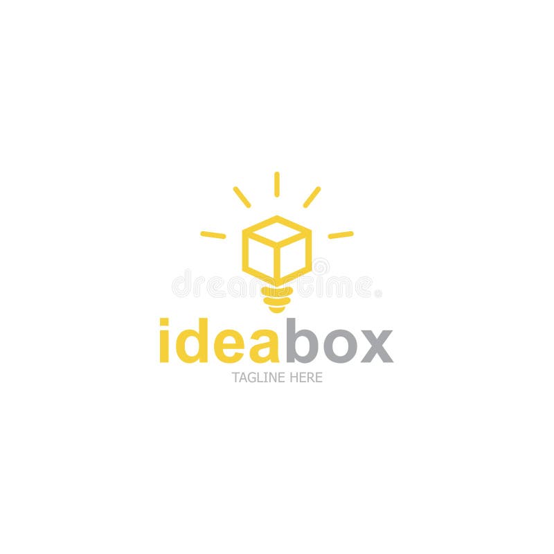 Logo template Idea box stock illustration. Illustration of identity ...