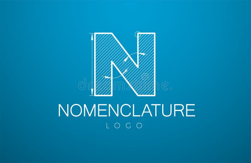 Alphabet in Style of a Technical Drawing Stock Vector - Illustration of ...