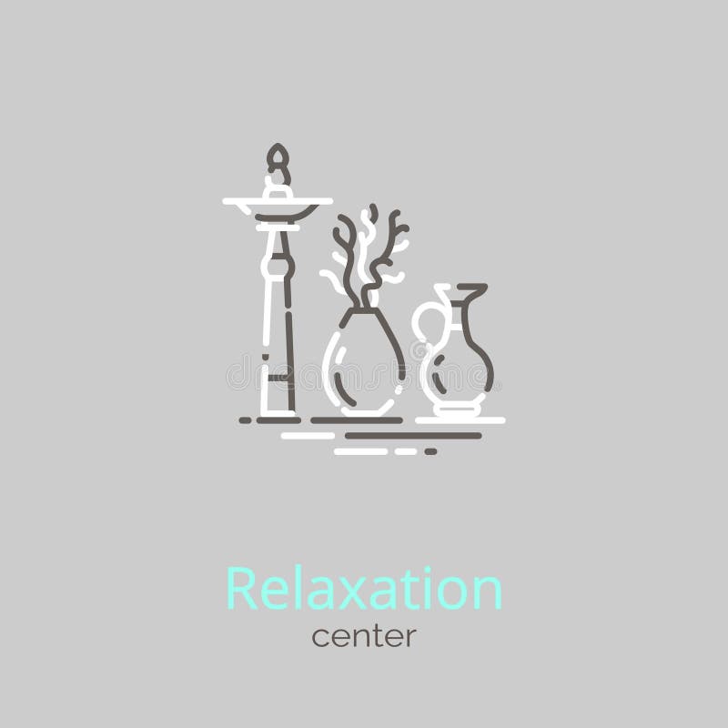 Logo Template - Relaxation Center Stock Illustration - Illustration of ...
