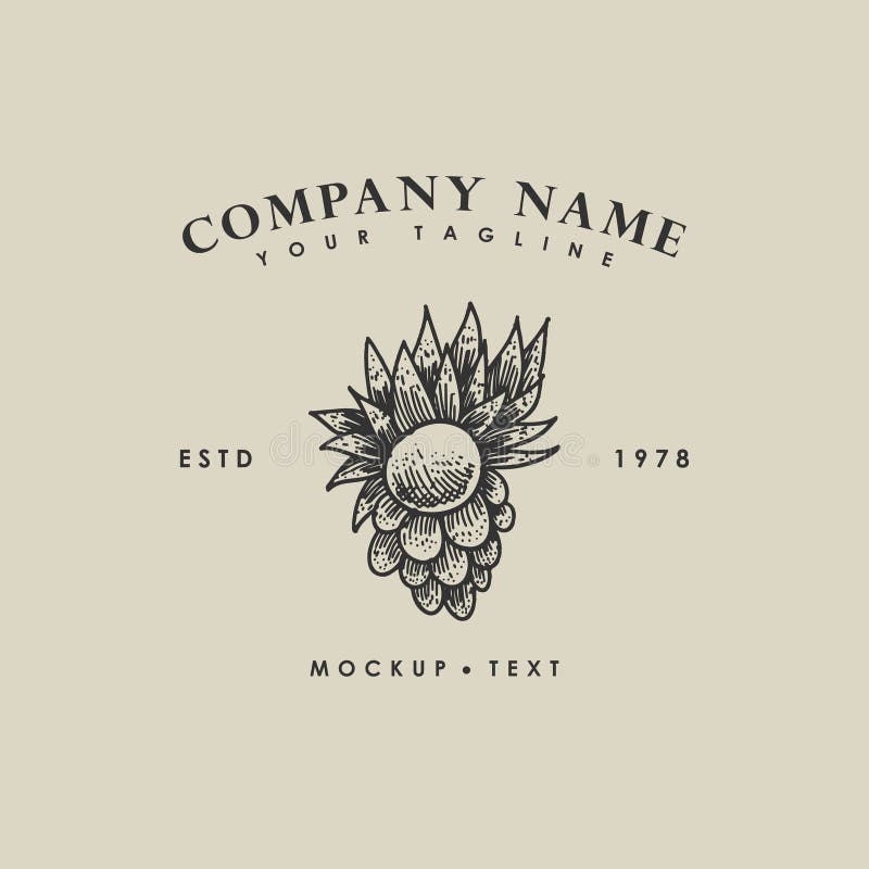 Logo Template. Vintage Engraving Style Vector Illustration Stock Vector ...